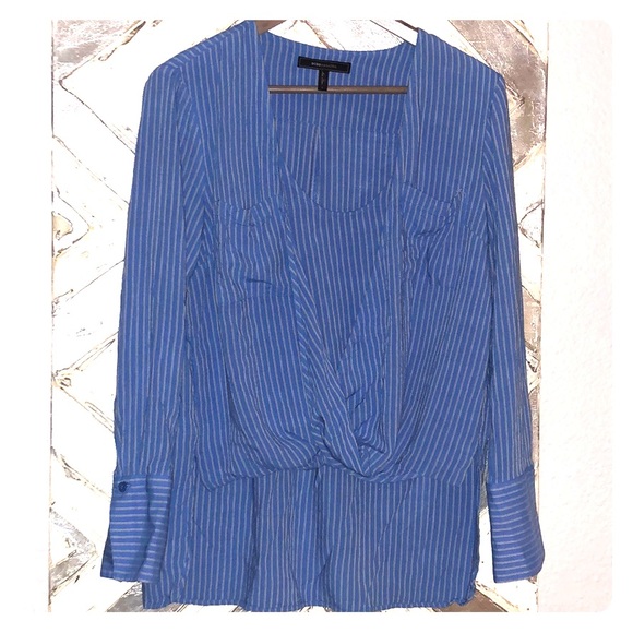 BCBGMaxAzria | Tops | Bcbg Ginerva Faux Wrap Hilo | Poshmark